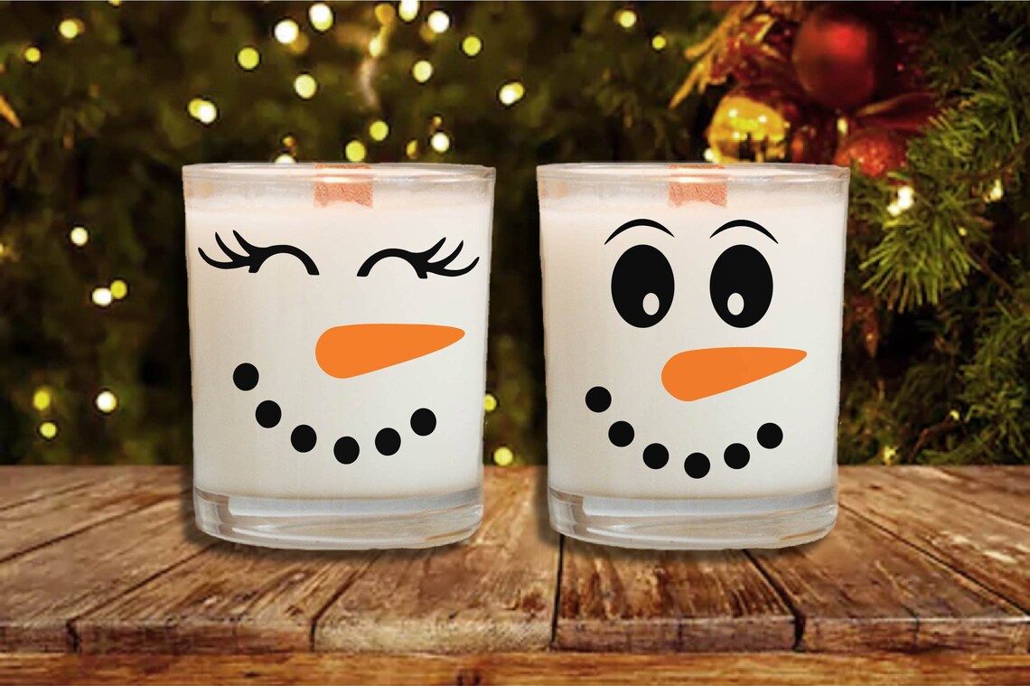 Snowman Decal Snowman Face Christmas Decal Winter Decal - Etsy