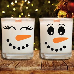 Snowman Decal Snowman Face Christmas Decal Winter Decal - Etsy