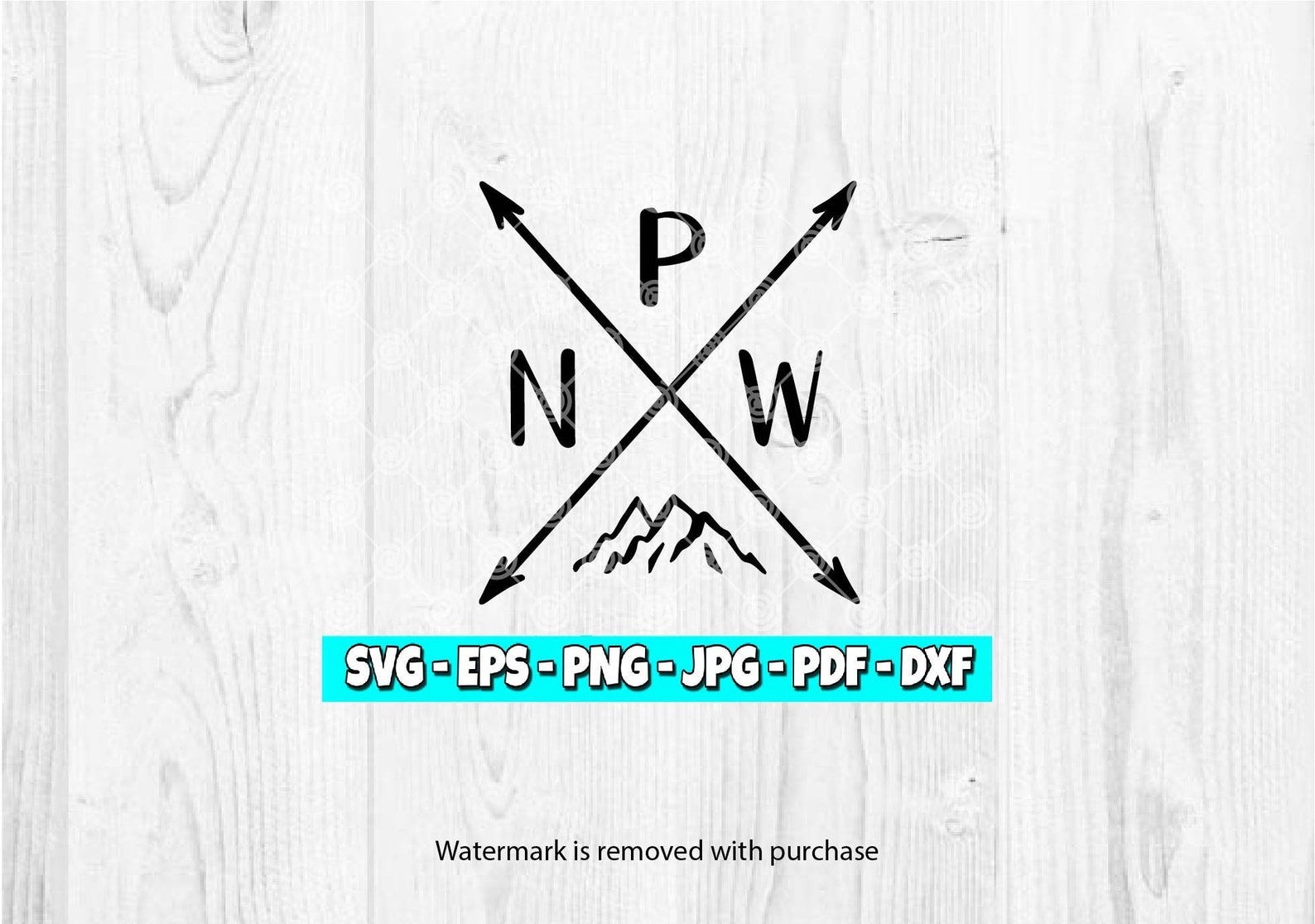 Pacific North West SVG PNW Svg Mountains Mountain SVG - Etsy