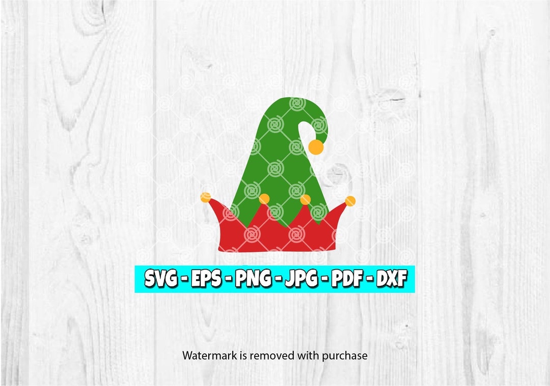 Elf Hat SVG Elf Clipart Santa's Elf Christmas Svg - Etsy