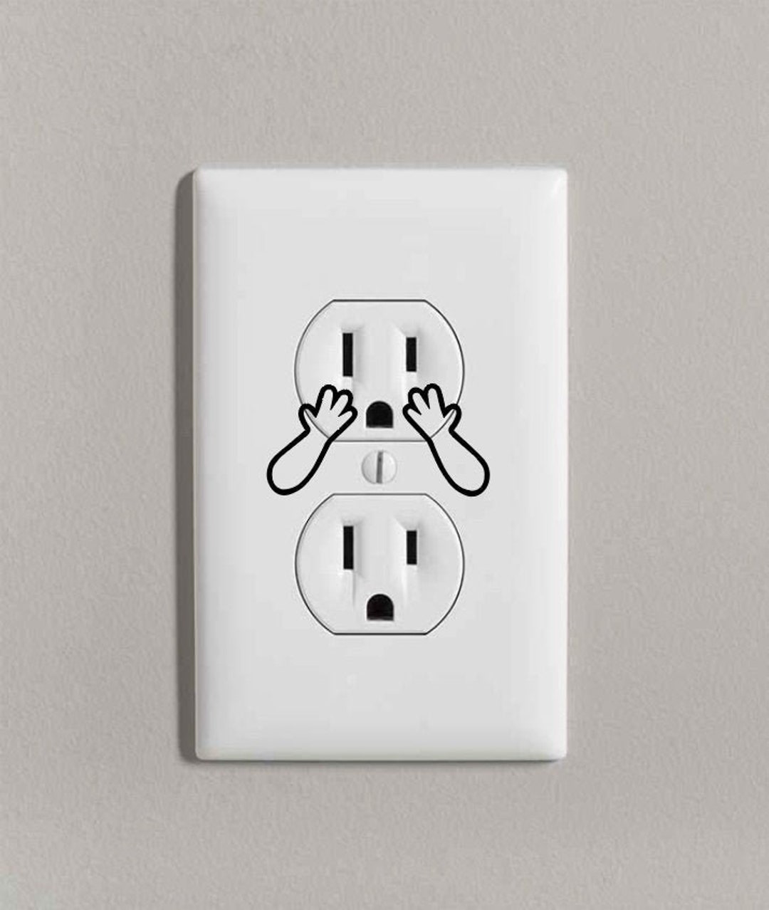 Funny Arm & Hand Outlet Decals: Removable Vinyl Home Decor (12 Qty) - Etsy