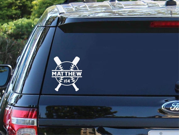 Custom Baseball Decal Baseball Bat Personalized Baseball - Etsy