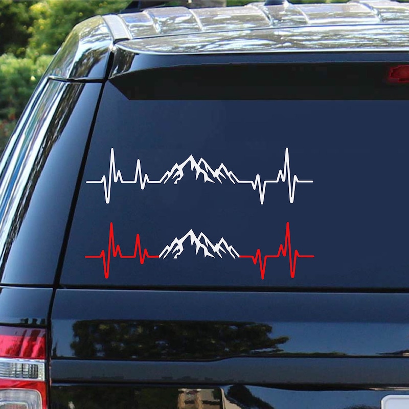 Heartbeat Decal - Etsy