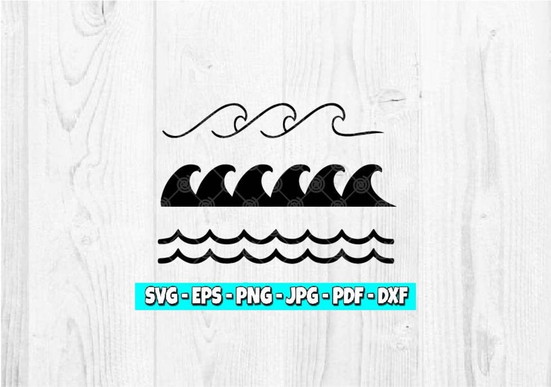 Waves SVG | Simple Waves Svg | Wave Clipart | Nautical Svg | Ocean Svg ...