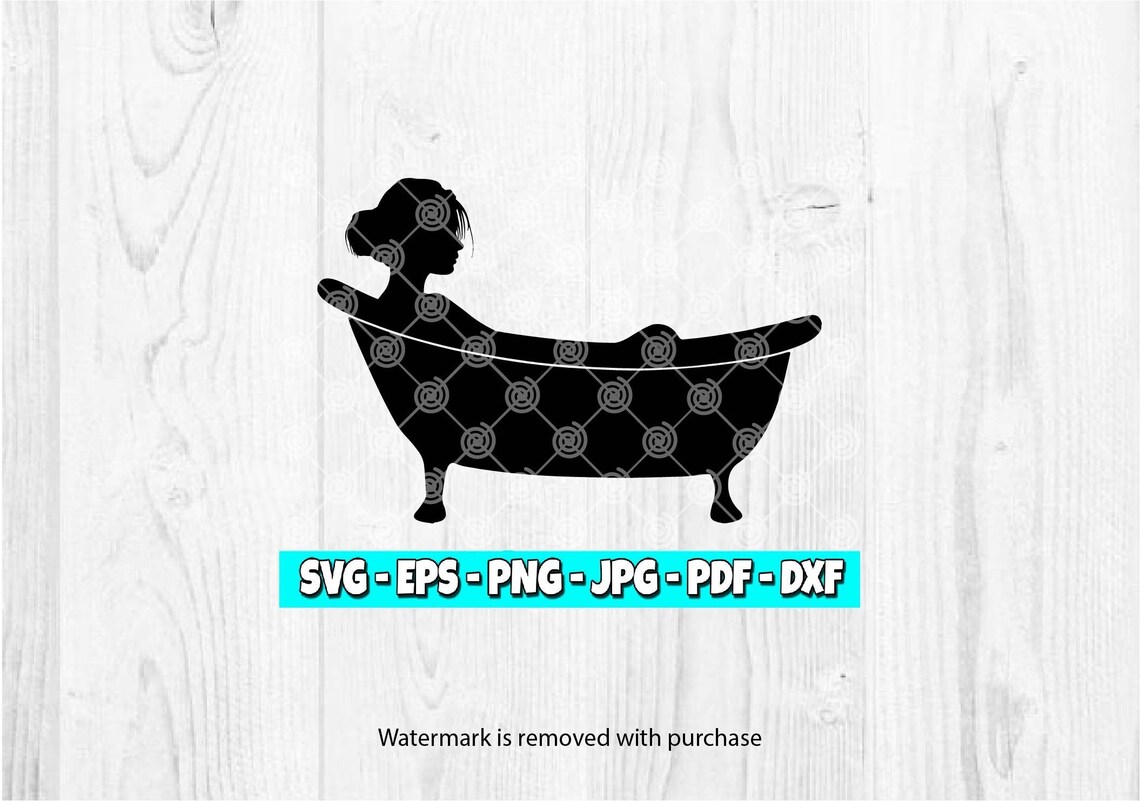 Bathtub SVG Woman Svg Mom Svg Bubble Bath Clipart Girl - Etsy