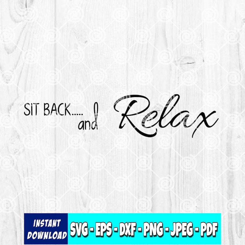 Relax Sign - Etsy