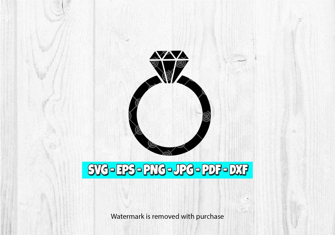 Engagement Ring SVG | Diamond Ring Stencil Svg | Diamonds Svg | Ring ...