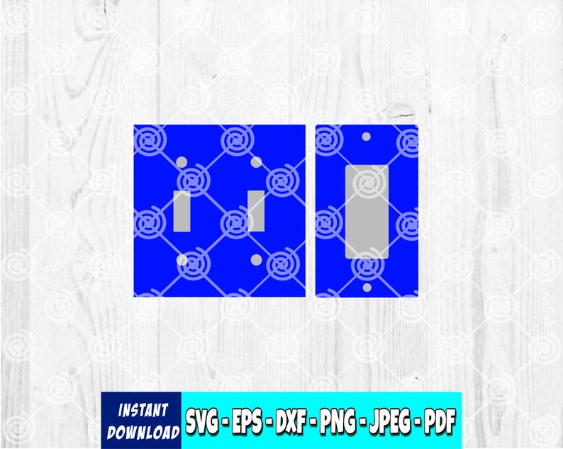 Light Switch Template SVG: Cricut & Silhouette Cutting File (digital ...