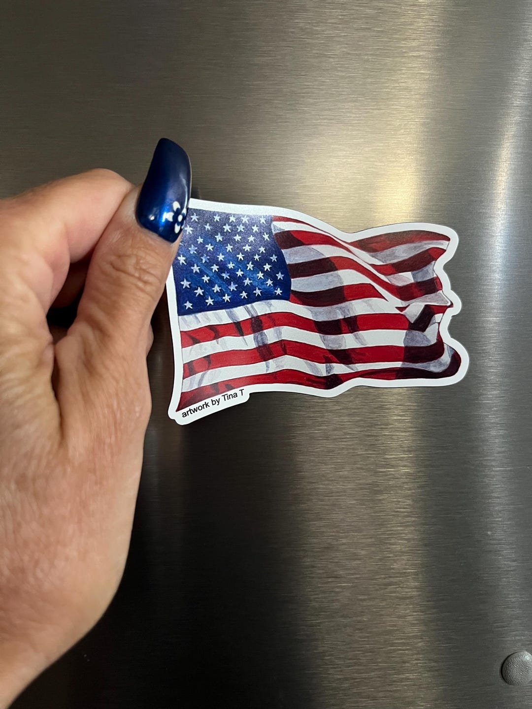 American Flag Magnet, USA Flag, America, Truck Magnet, Car Magnet ...