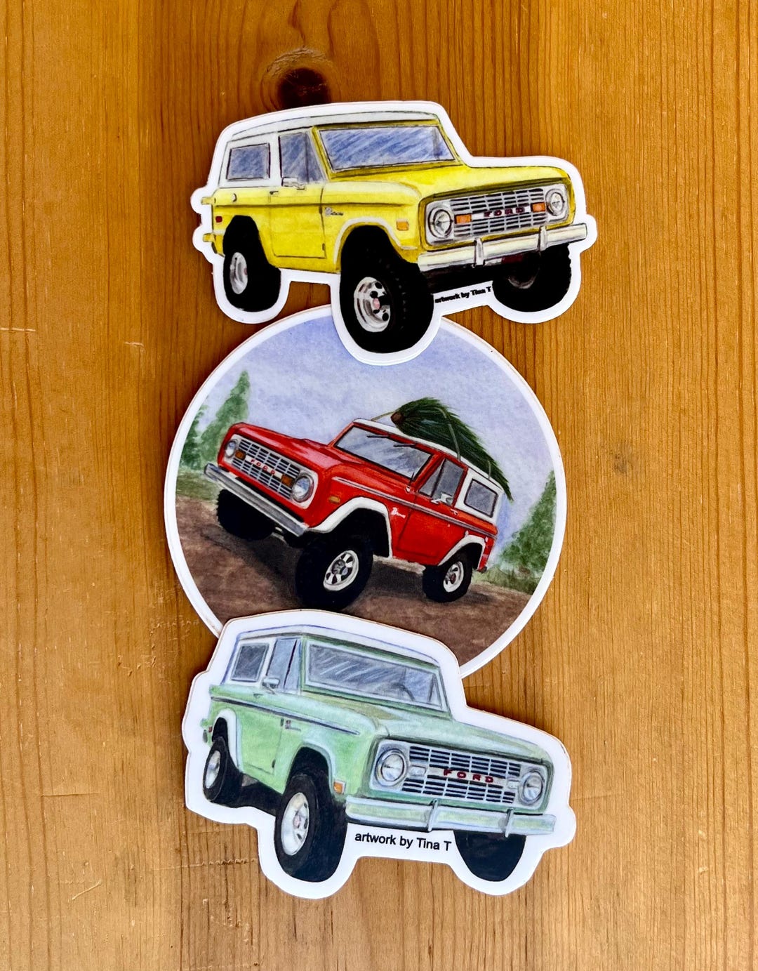 Ford Bronco Sticker Pack, Pack of 3 Early Ford Bronco Stickers, Ford ...