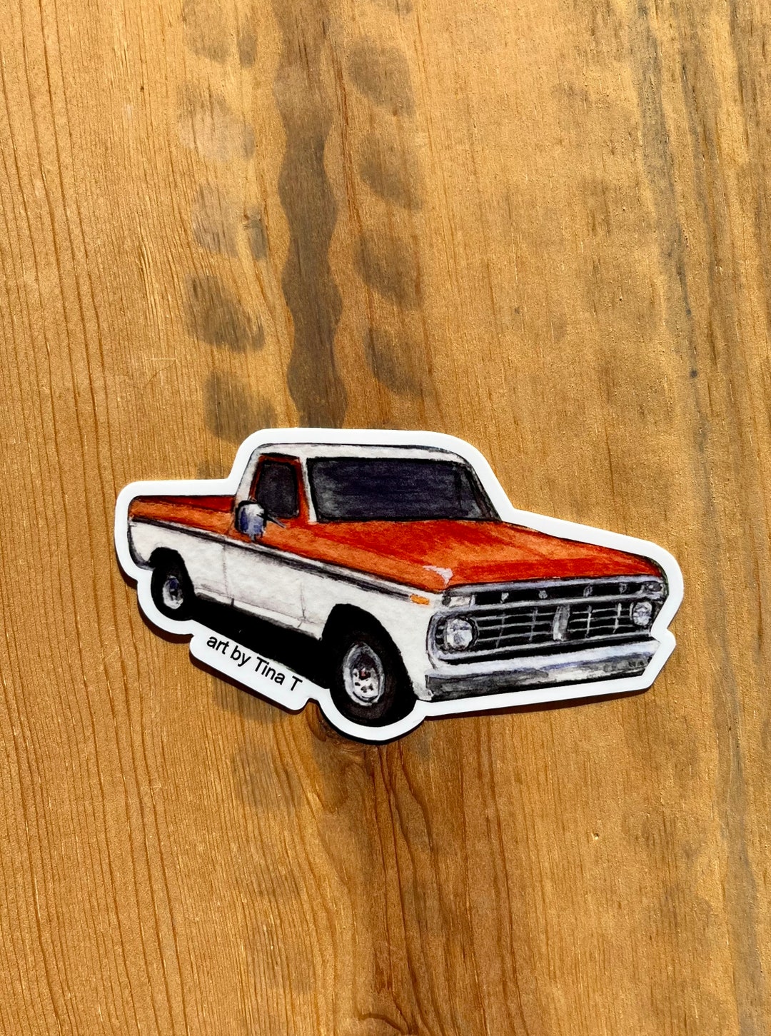 1974 Ford F100 Truck Sticker: Watercolor Die-cut Weatherproof Decal - Etsy
