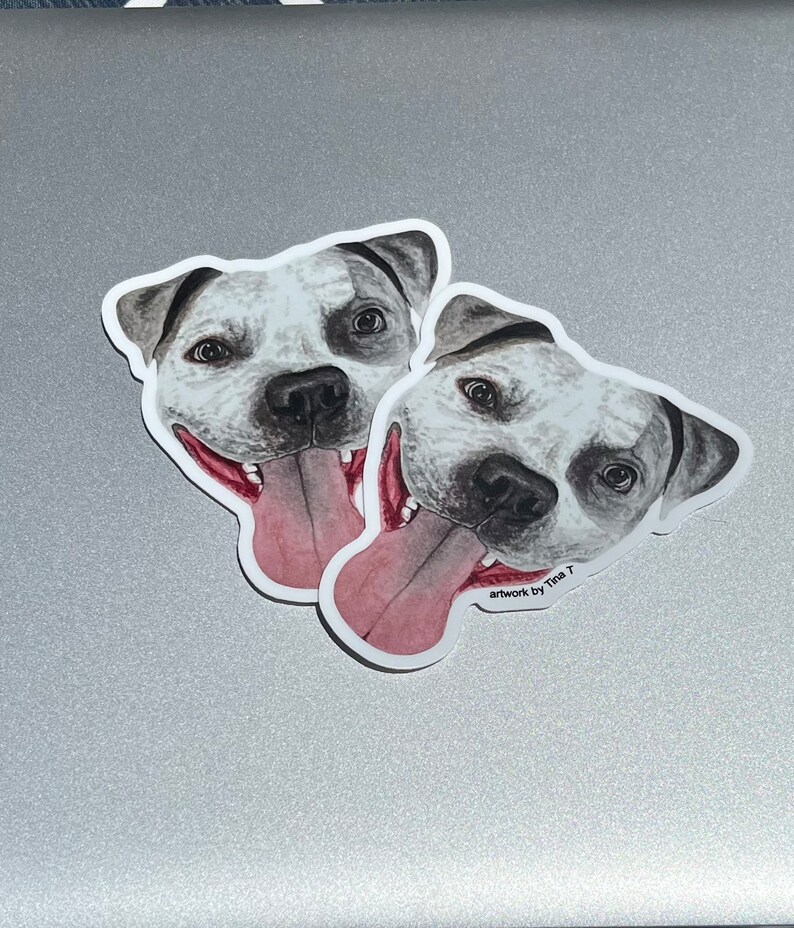 Pitbull Vinyl Sticker Car Decal - Etsy