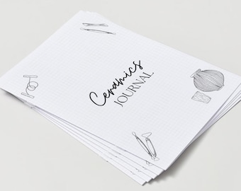 Ceramics Journal Page - Printable or Digital Tracker Notebook for Wheel ...