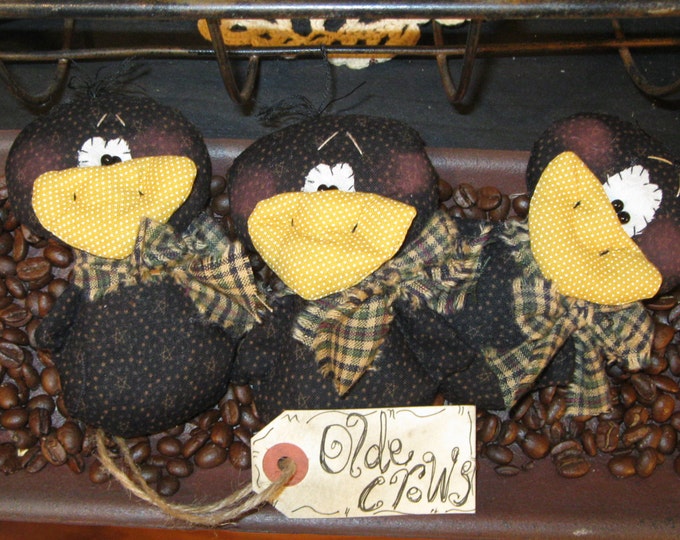 Crow Bowl Fillers, Crow Tucks, Fall Decoration, Autumn Decor, Crow ...