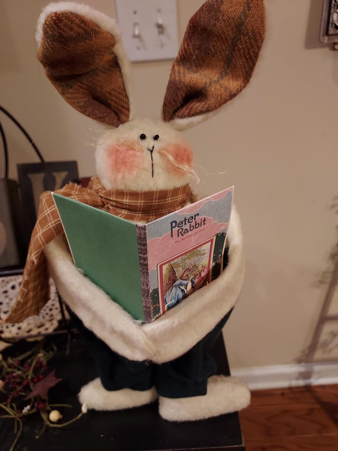 Rabbit Shelf Sitter, Easter Rabbit, Easter Decoration, Standing Rabbit ...