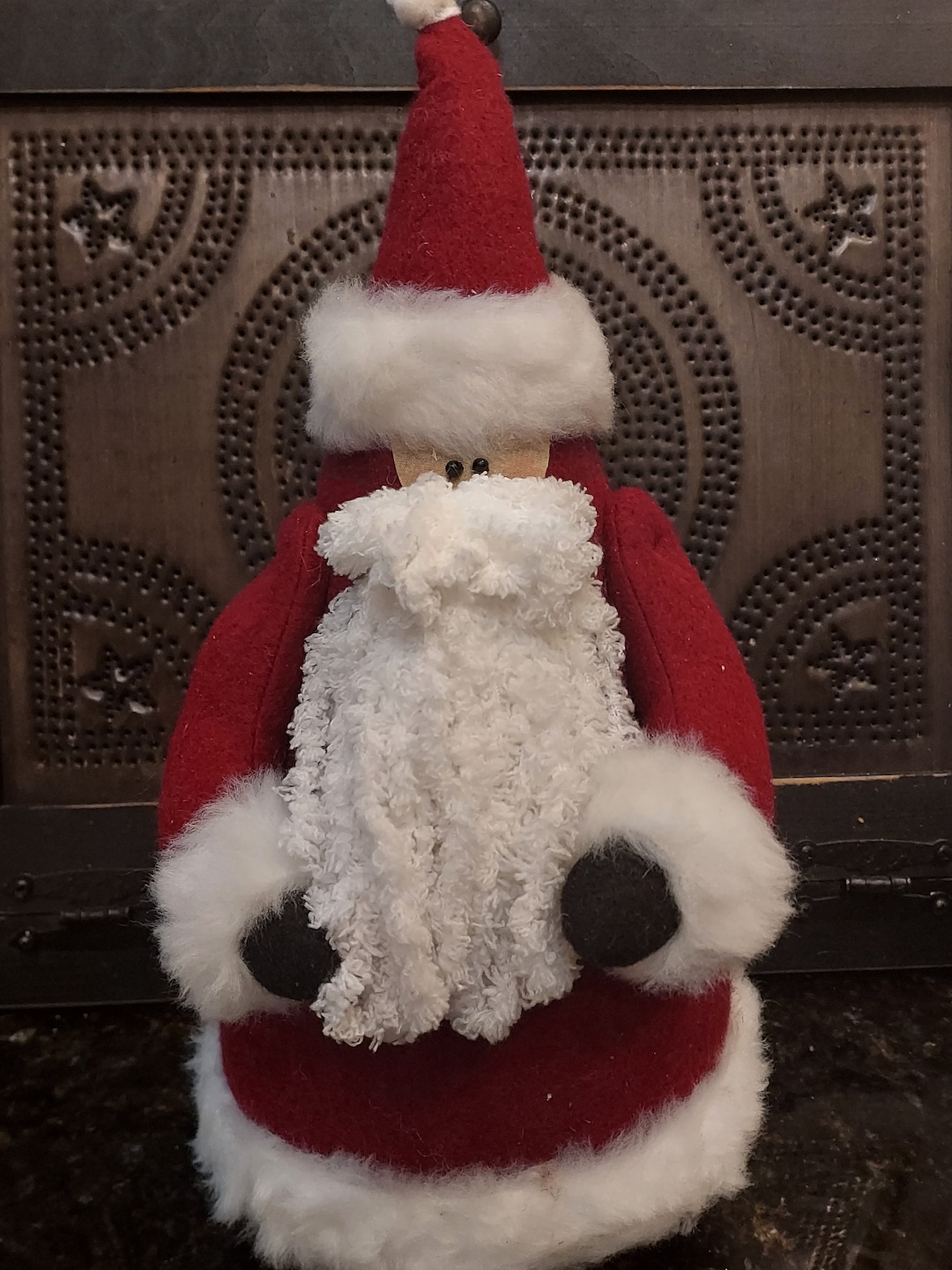 Wool Felt Santa, Roly Poly Santa, Christmas Santa, Christmas Decor ...