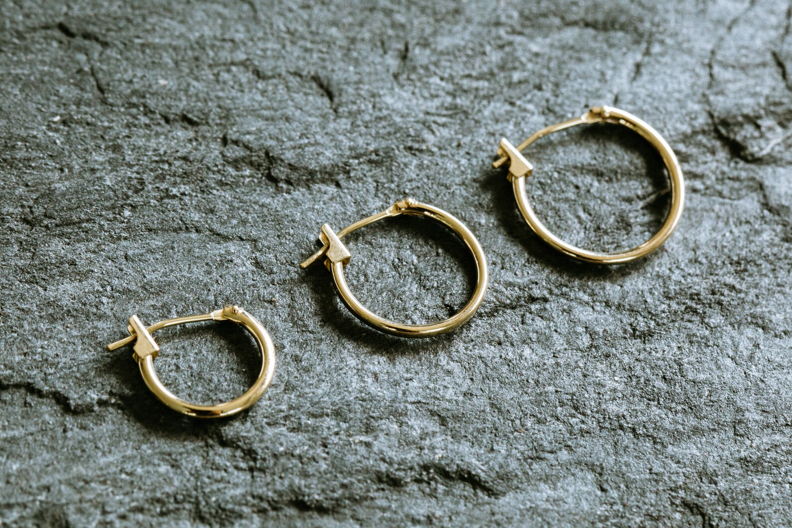 1PCS 20G 14k Solid Real Gold Open Round Hoop Small Circle Ring - Etsy