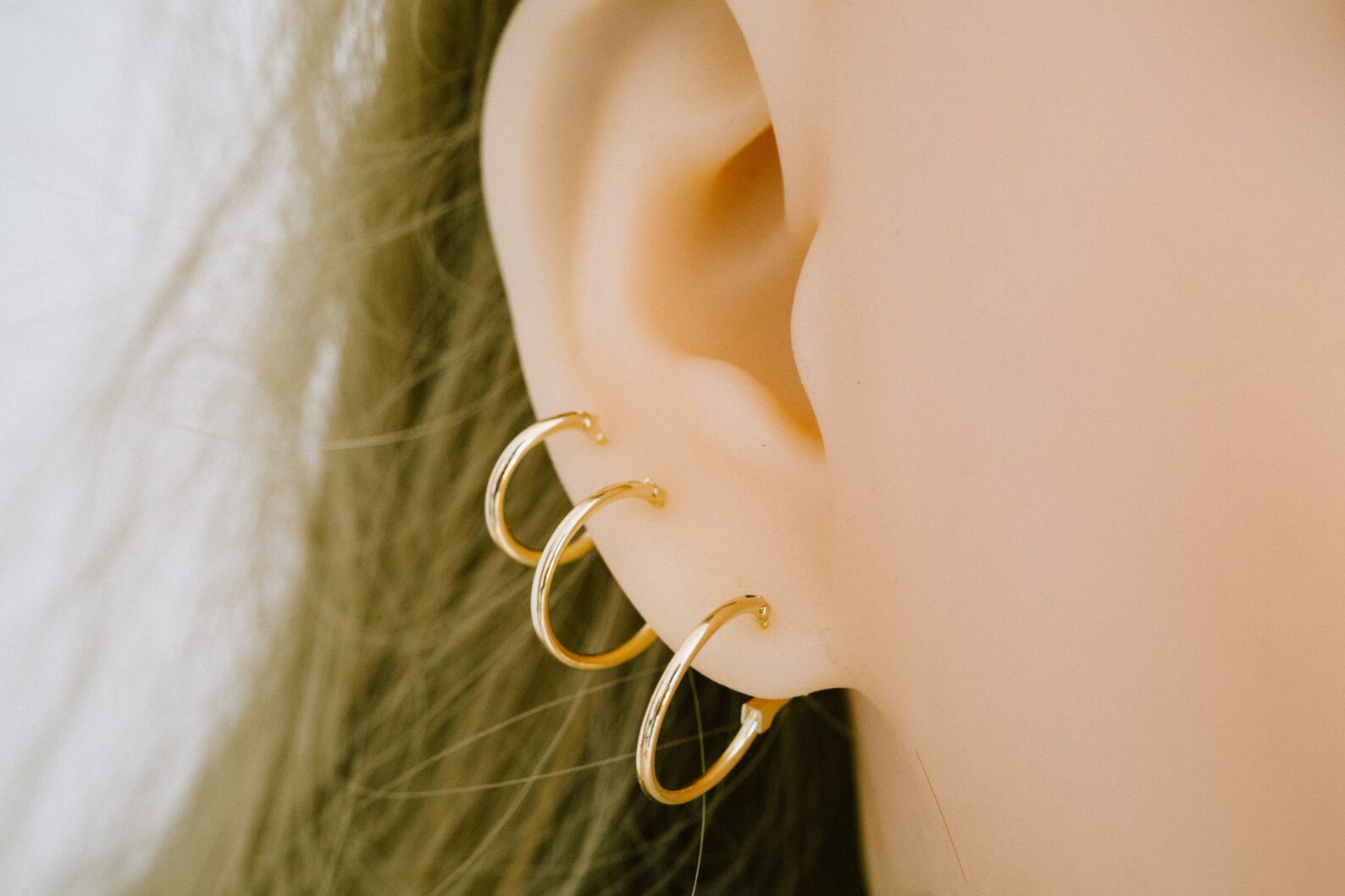 1PCS 20G 14k Solid Real Gold Open Round Hoop Small Circle Ring - Etsy