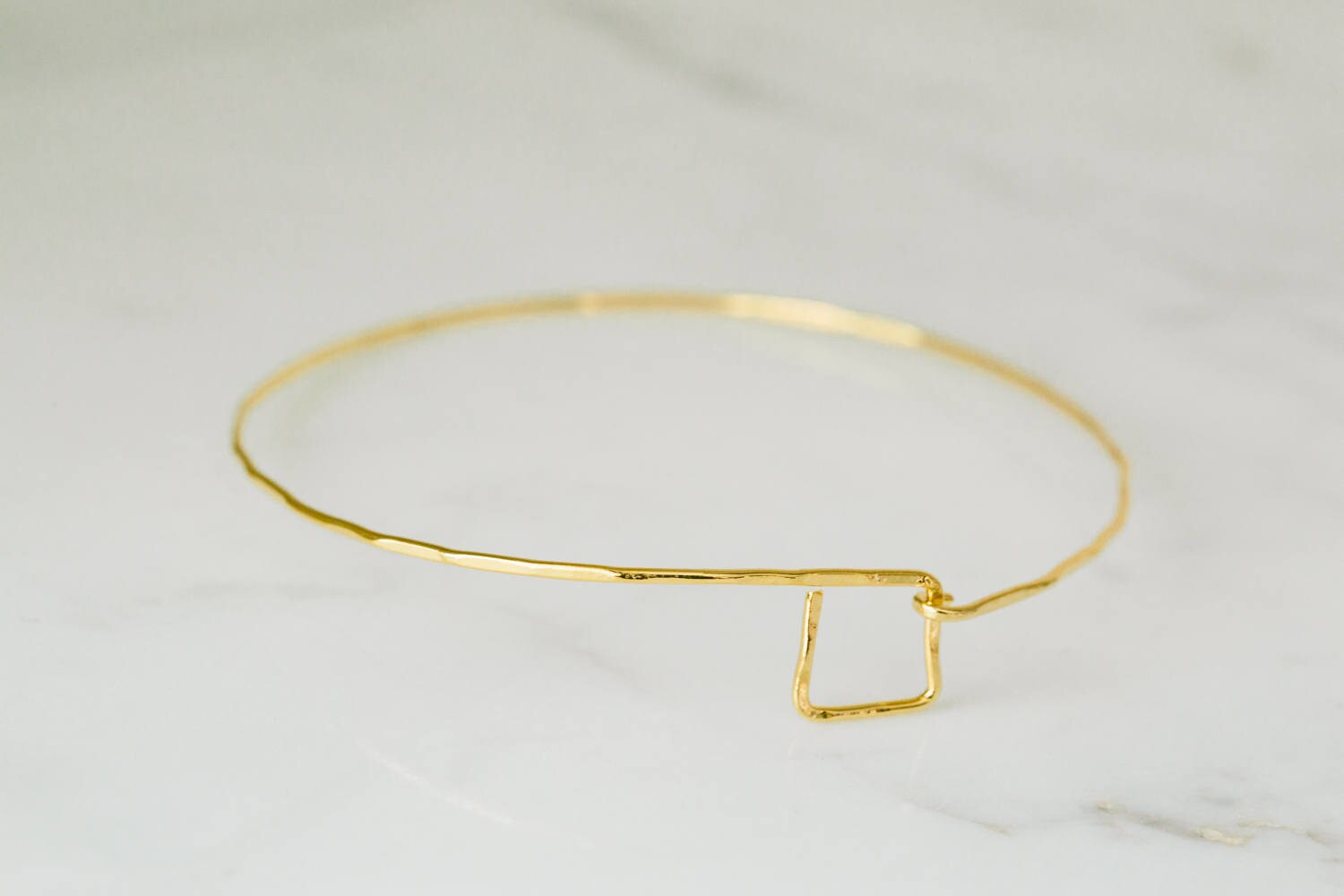 Hammered Square Cube Rectangle Blank Wire Wrap Around Bangle - Etsy