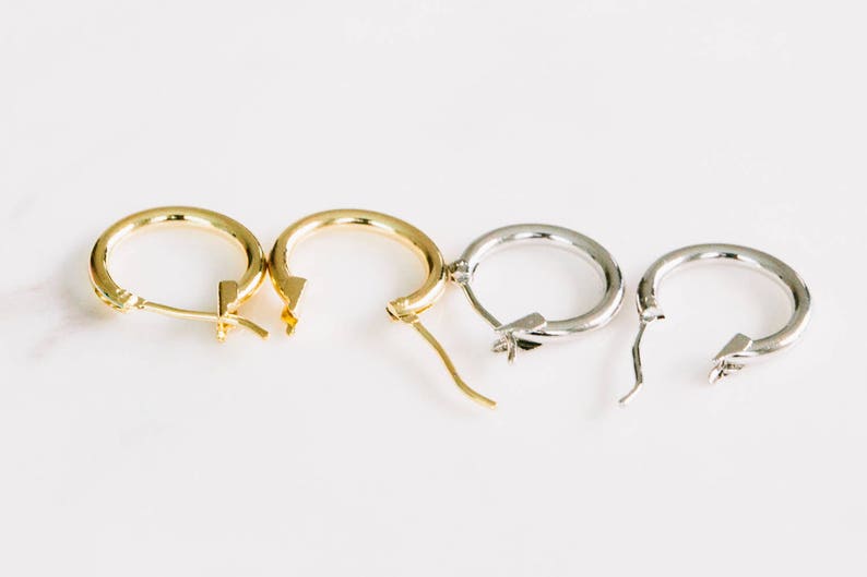 4pcs 10mm Hoop Earrings,gold Hoop Earrings,silver Hoop Earrings,nose ...