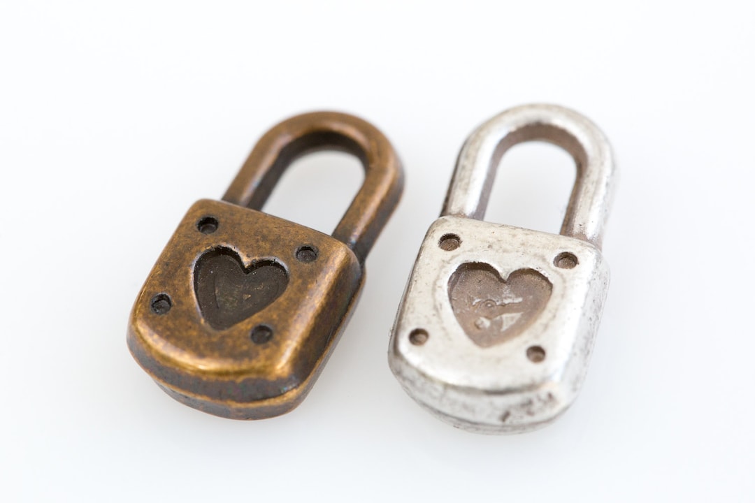 Cute Heart Pattern Mini Lock Pendant ,charms,small Charm,diy Necklace ...