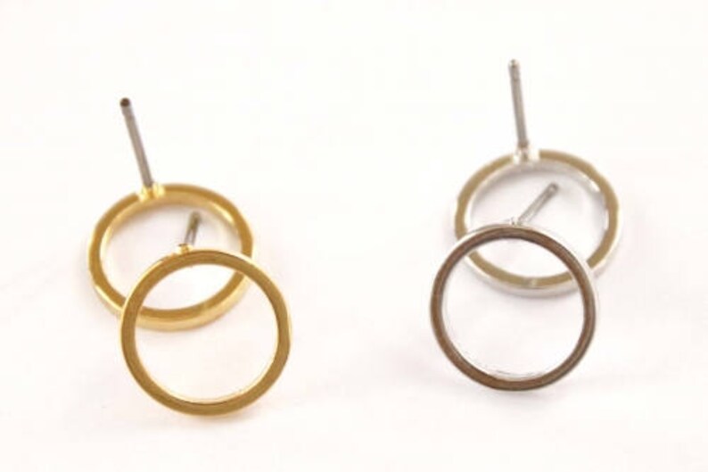 Line Round Circle Ear Self Casual Cute Unique Studs Earrings Wholesale ...