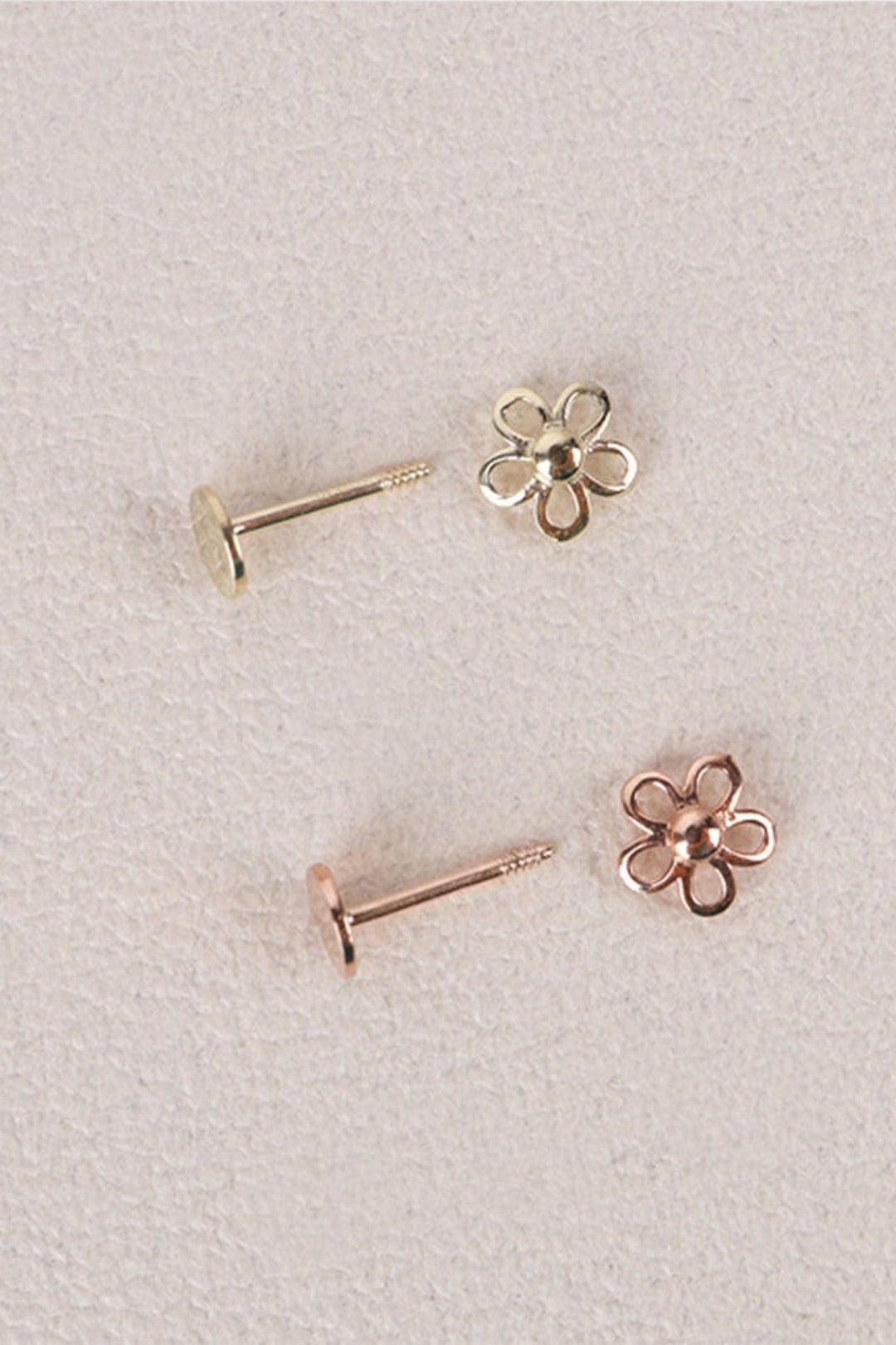 14K Gold Cartilage Forward Helix Tragus Cartilage Inner Conch Daisy ...