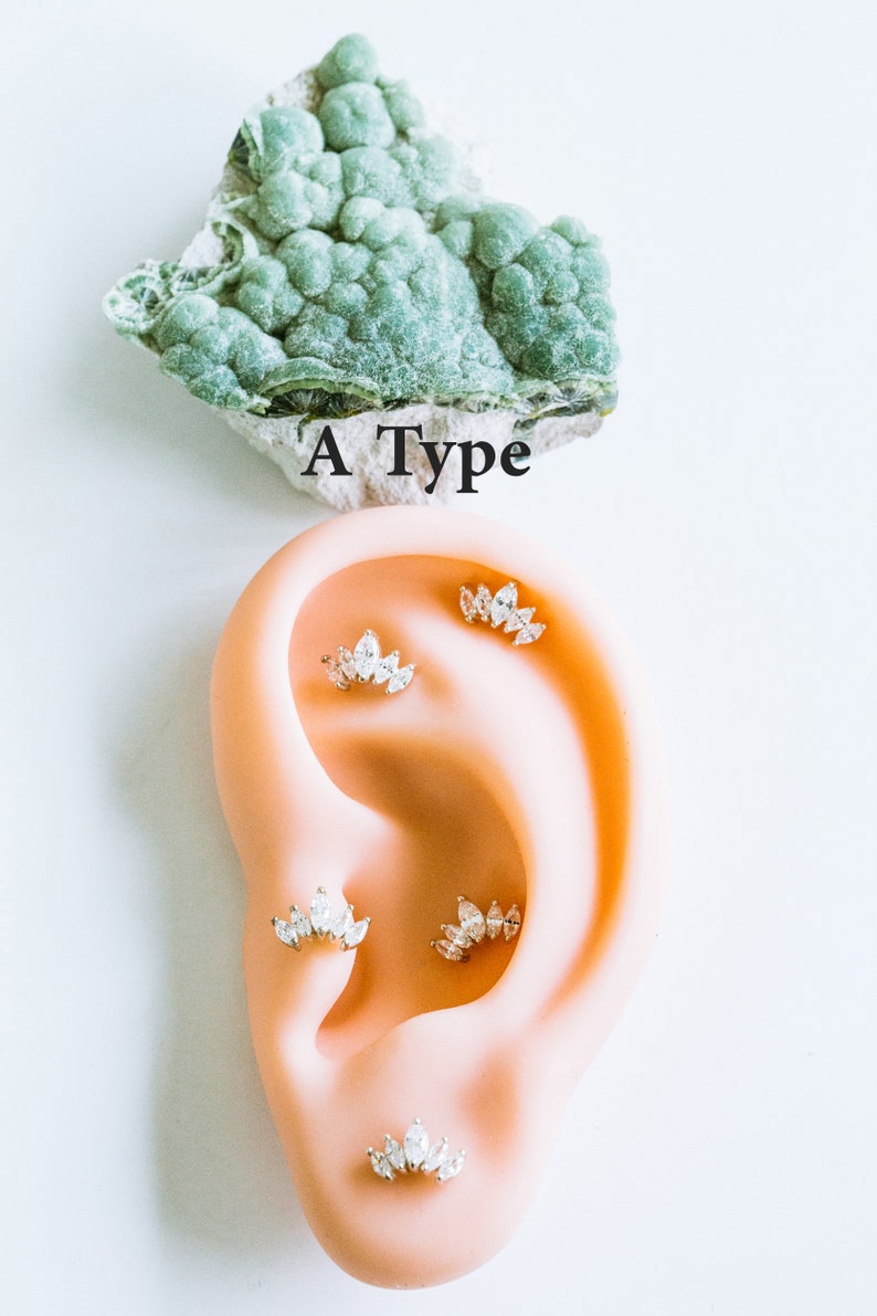 Cute Teardrop Bridal Mermaid Cz Cubic Zirconia Crystal - Etsy