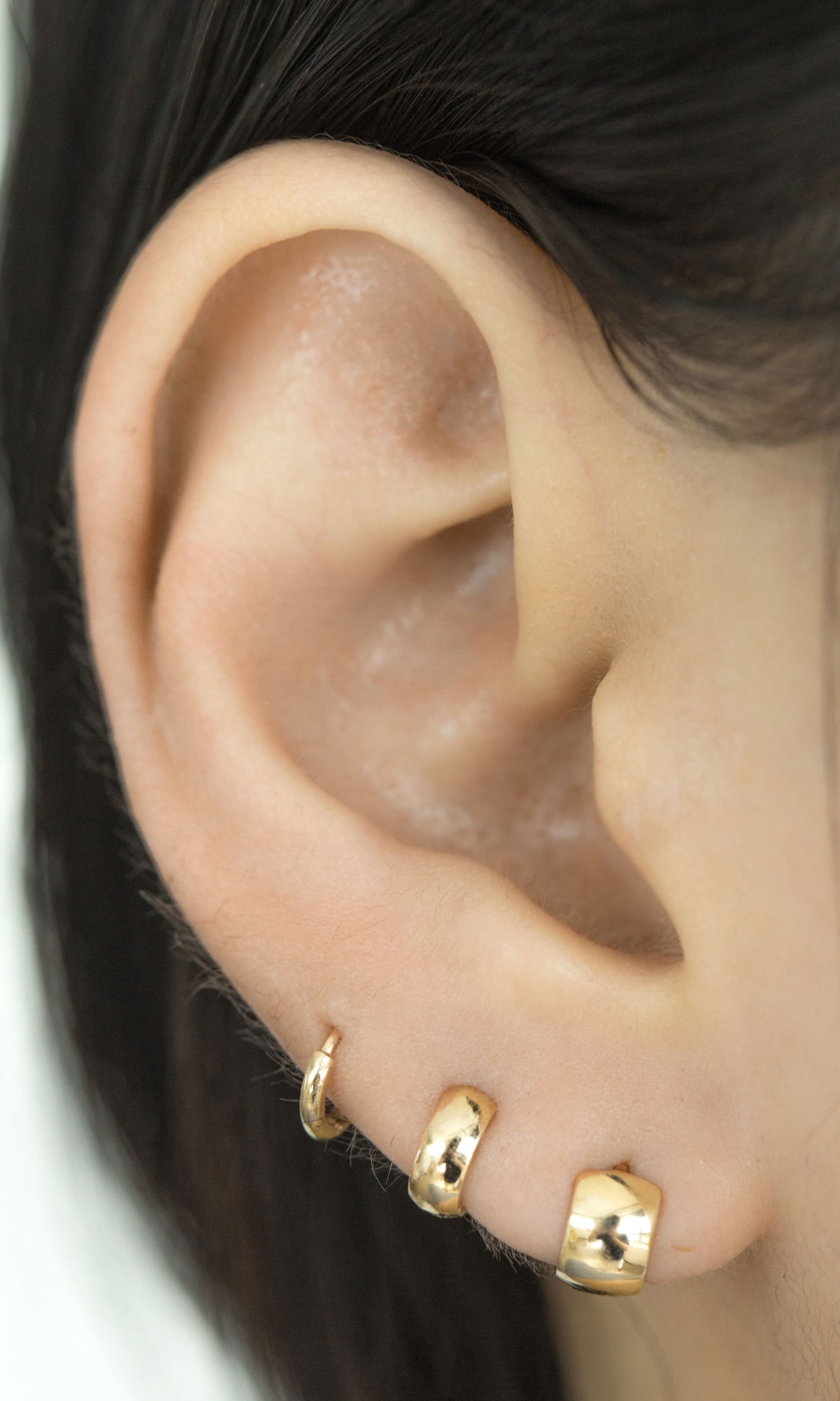 14k Gold Anti Tragus Cartilage Forward Helix Inner Conch Lobe Daith ...