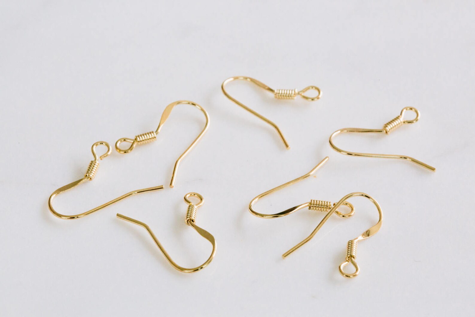 40pcs Dangle Drop Ear Spring Wire Fish Hooks Earrings - Etsy