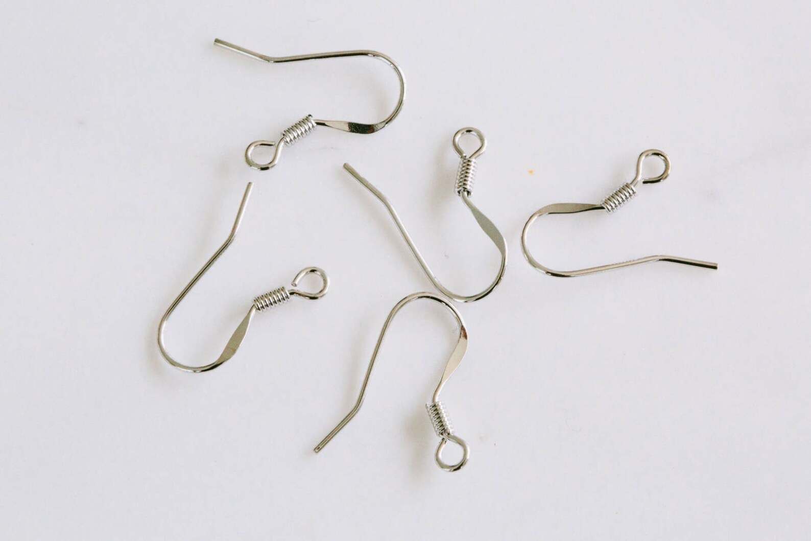 40pcs Dangle Drop Ear Spring Wire Fish Hooks Earrings - Etsy