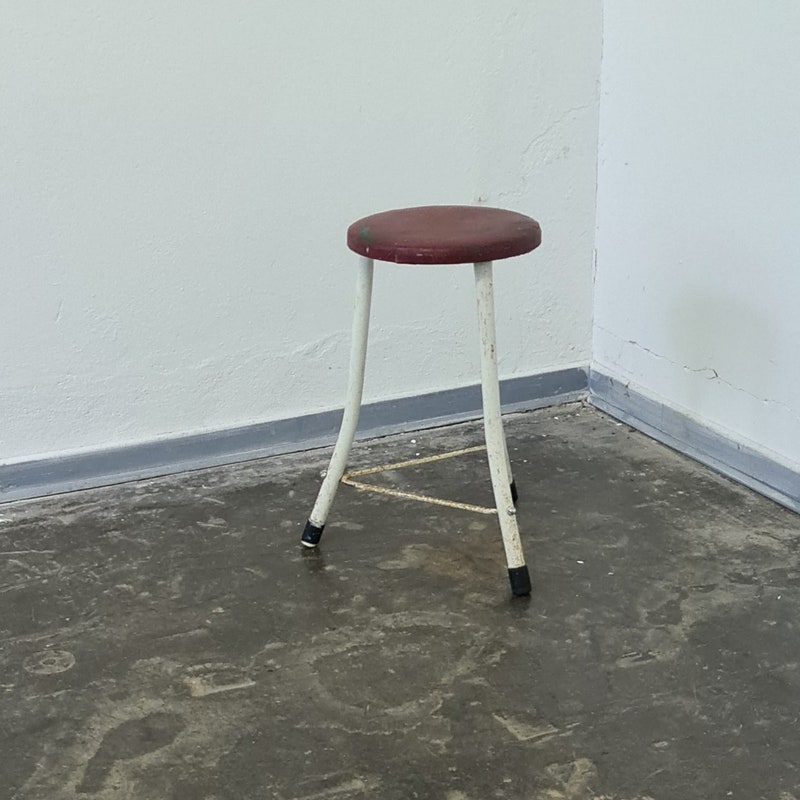 Vintage Metal Stool - Etsy