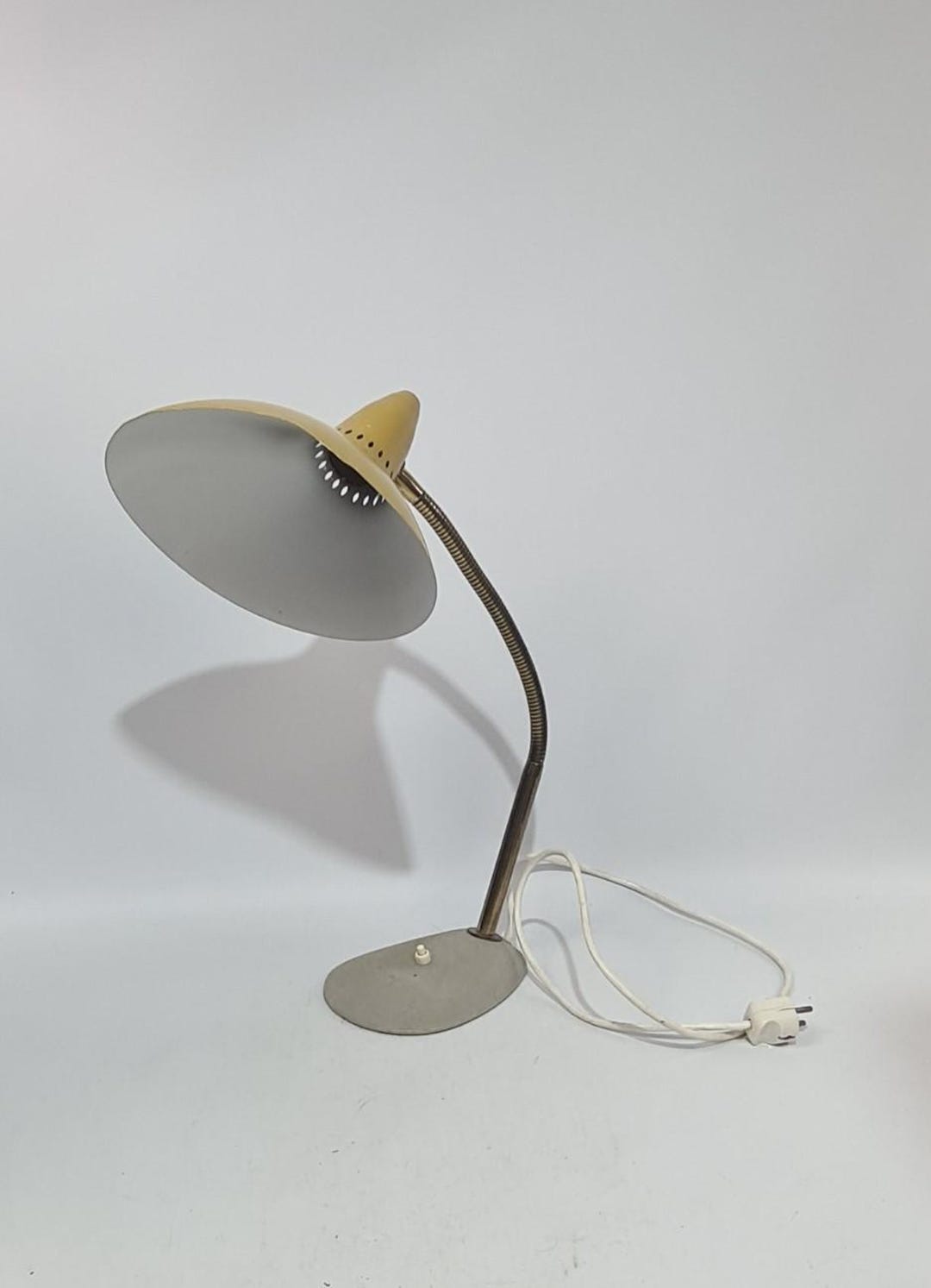 Vintage-industrial ,goose Necked-desk Lamp - Etsy
