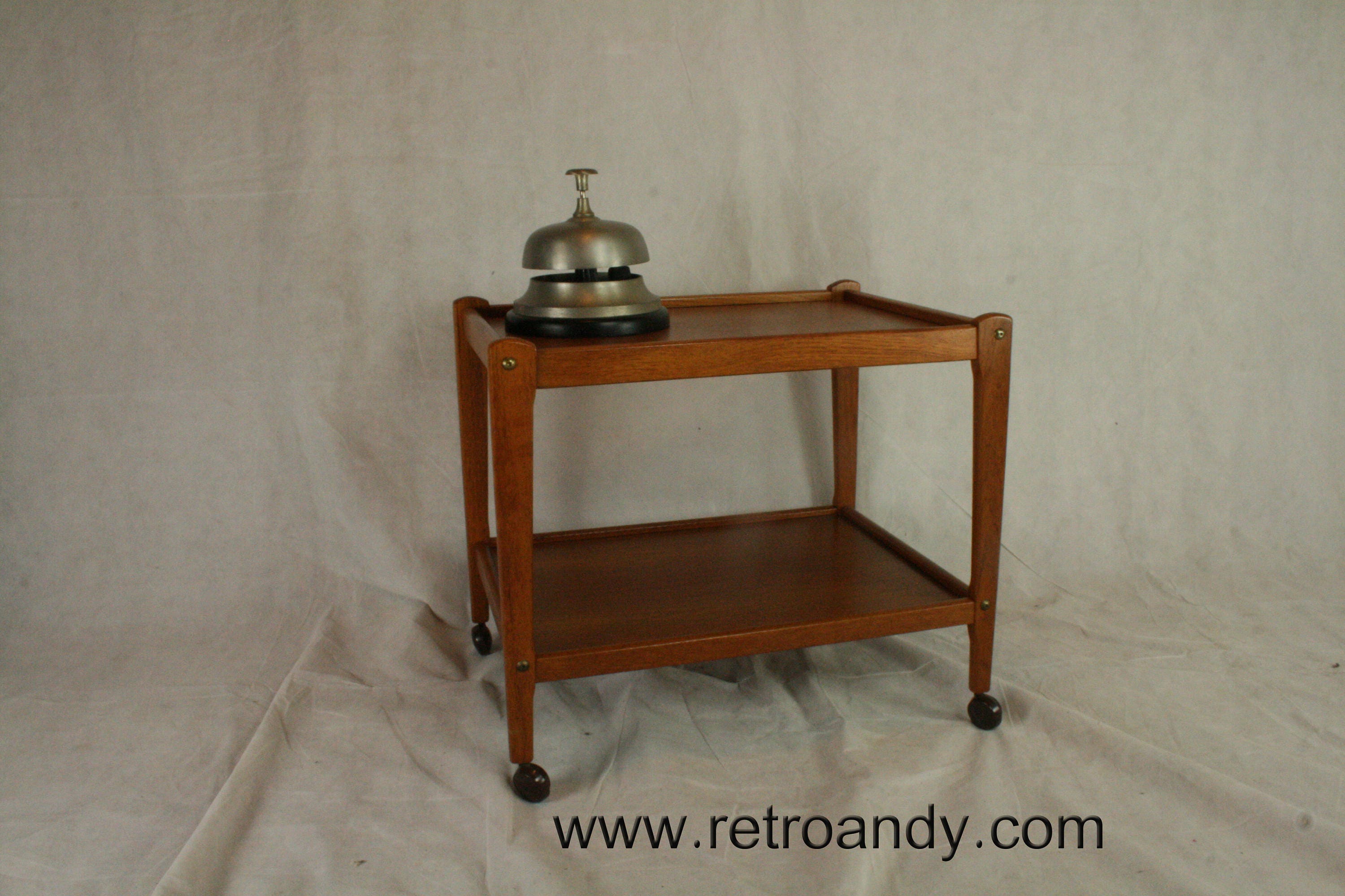 Vintage teak tea trolley or serving trolley