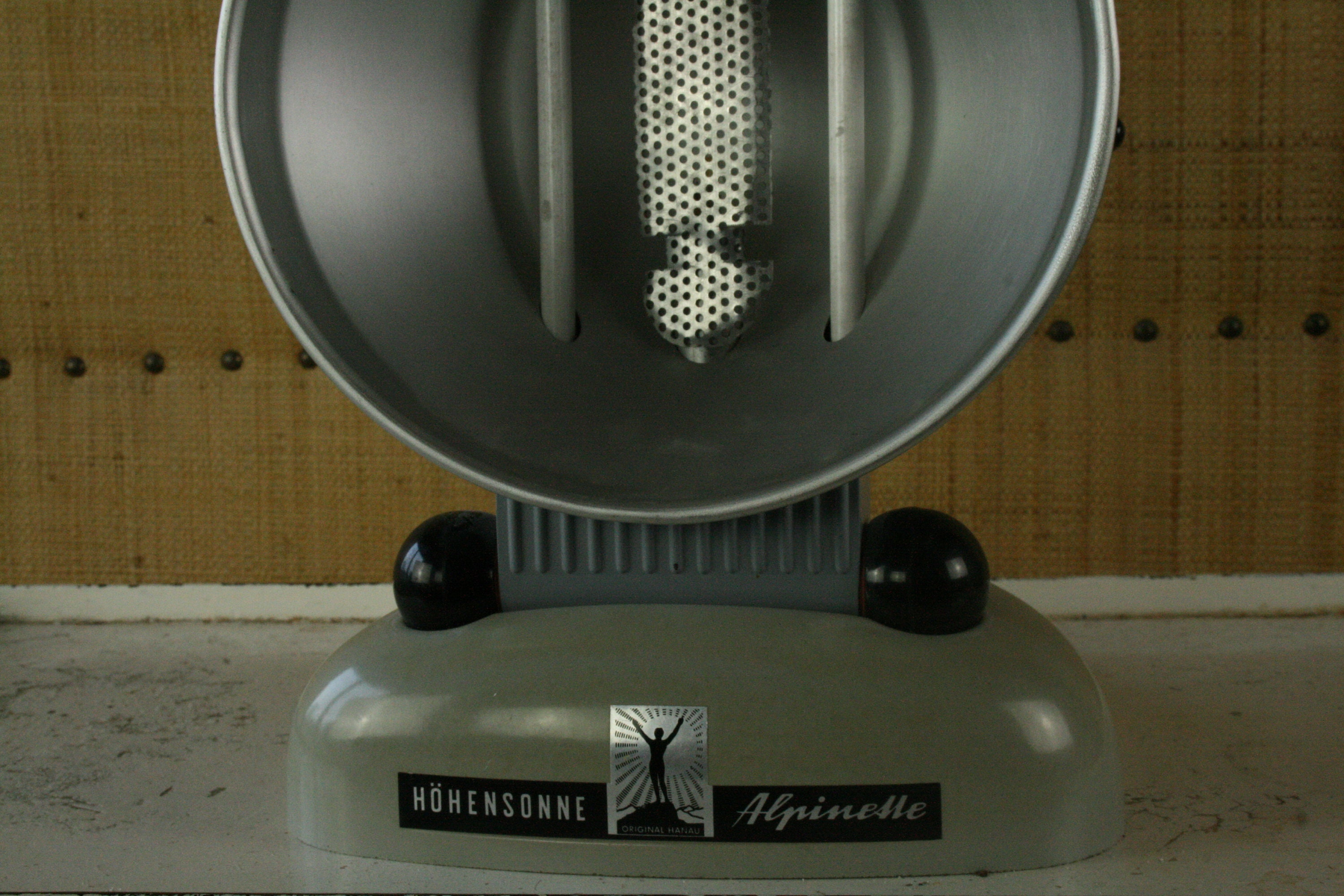 Vintage converted sun lamp by Hanau