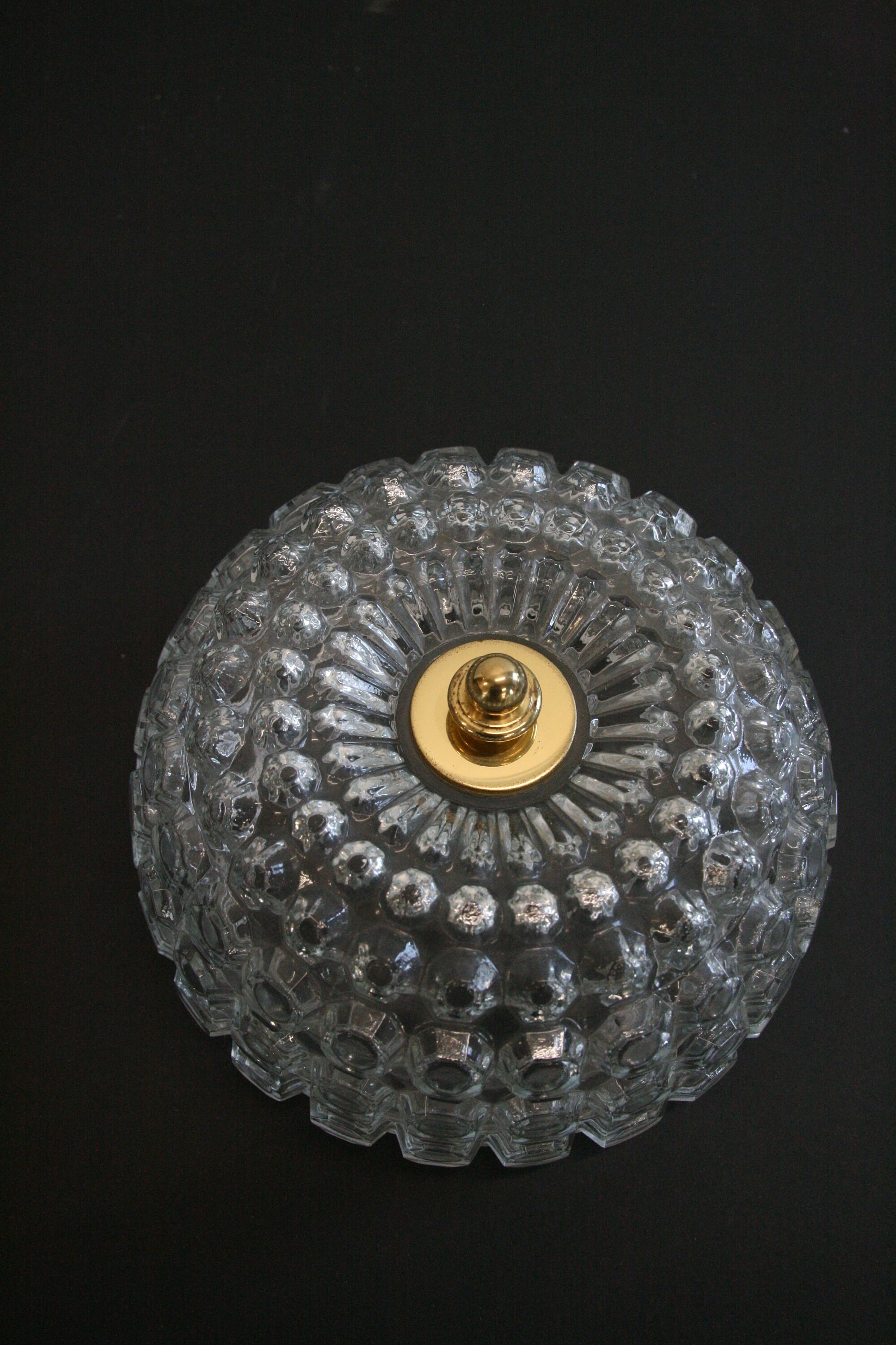 reserved Vintage Hollywood Regency ceiling light [plafoniere] by Limburg