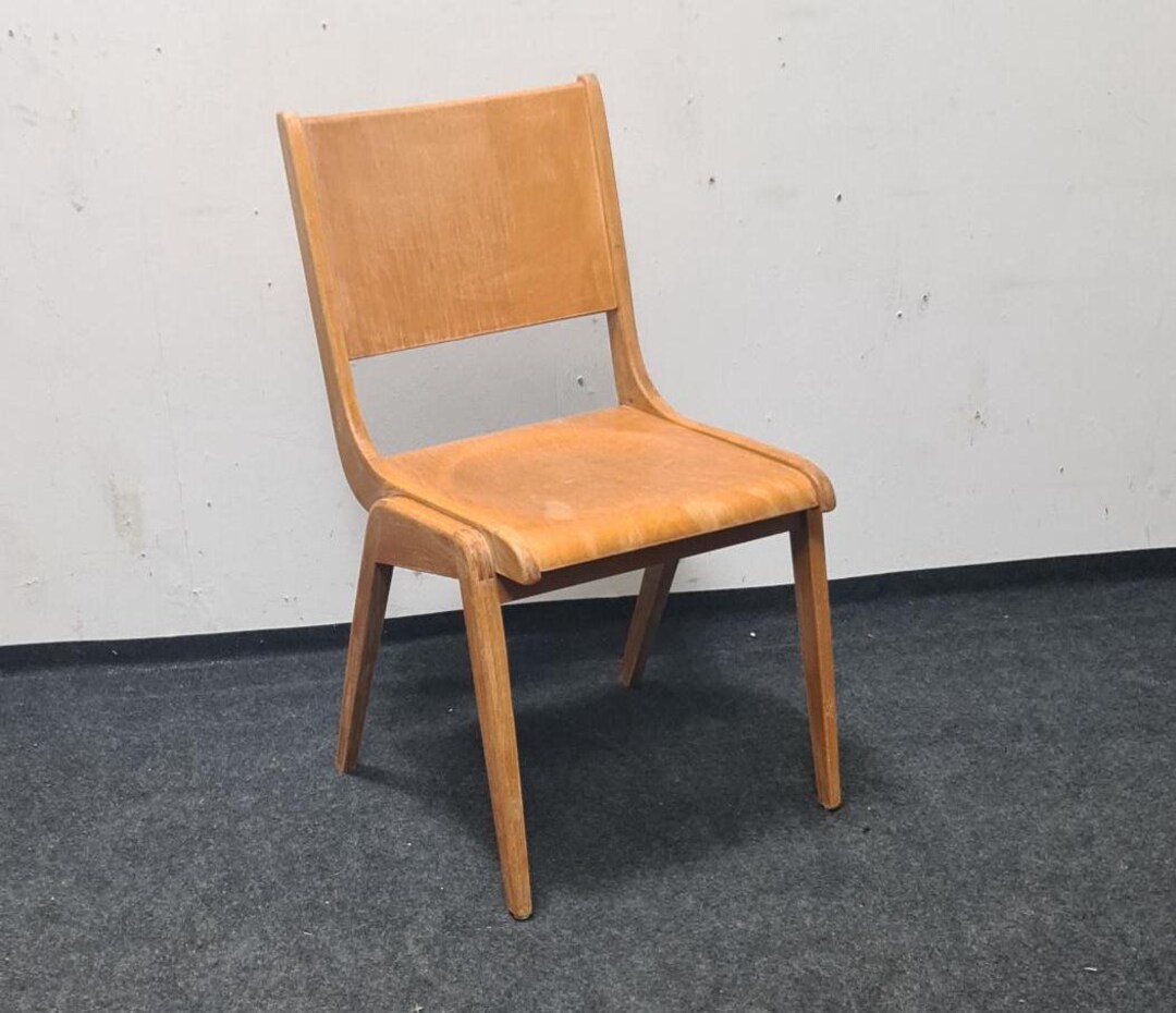 Vintage Wooden Stacking Chairs - Etsy