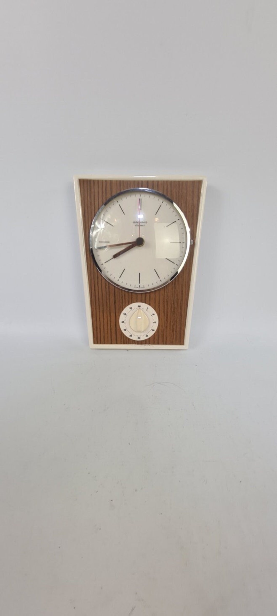 Vintage Ceramic Kitchen Wall Clock by Junghaans Germany - Etsy