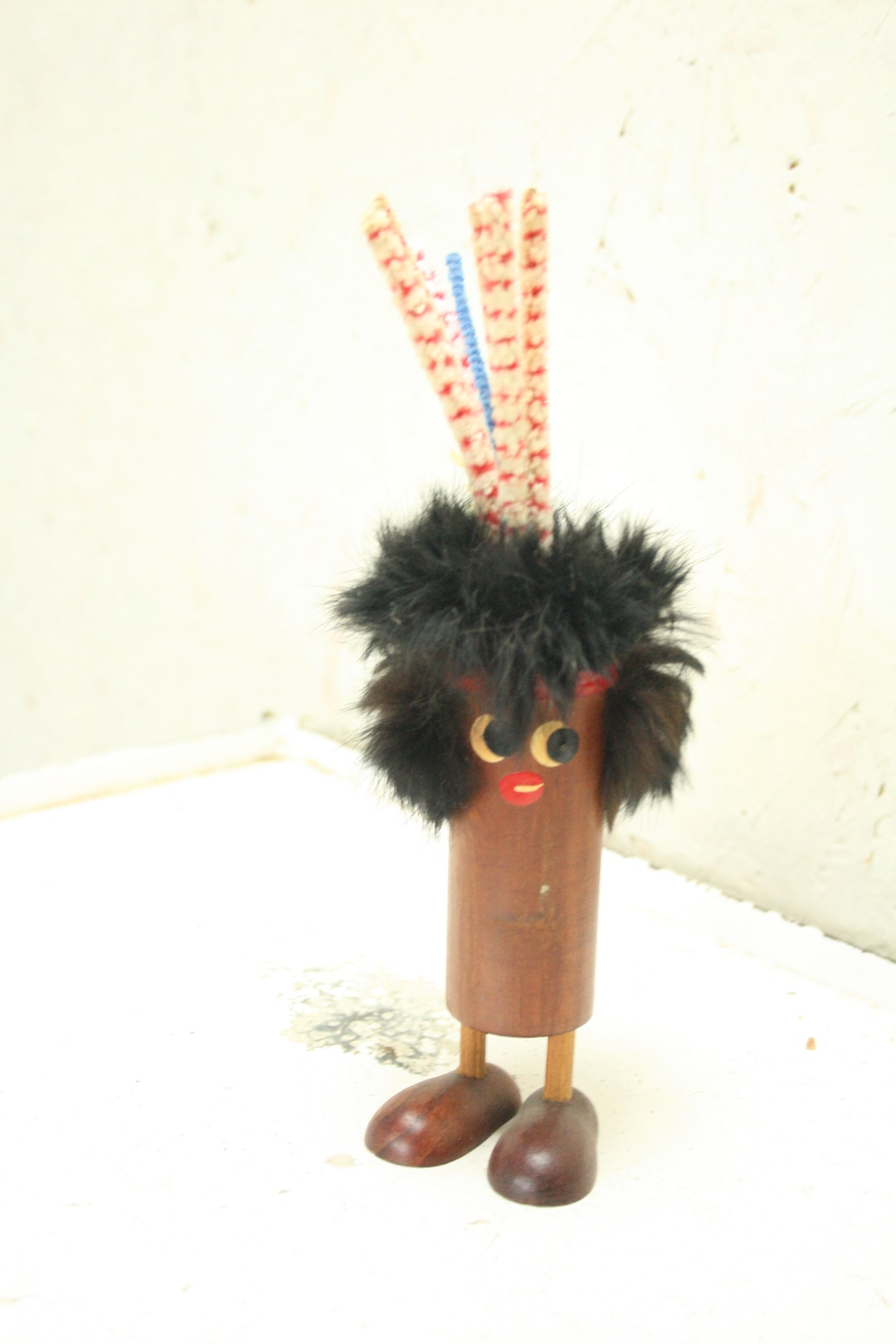 Vintage Teak Troll Figure Pipe Cleaner Holder - Etsy
