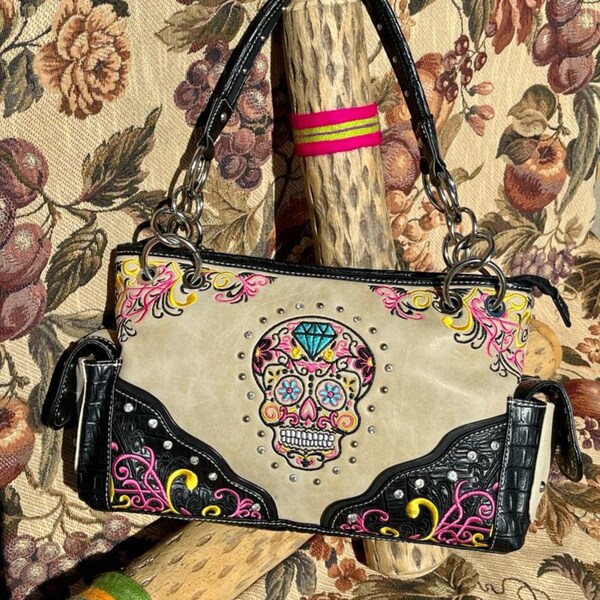 Sugar Skull Purse - Etsy