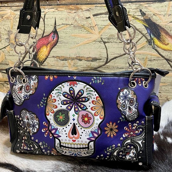 Sugar Skull Purse - Etsy