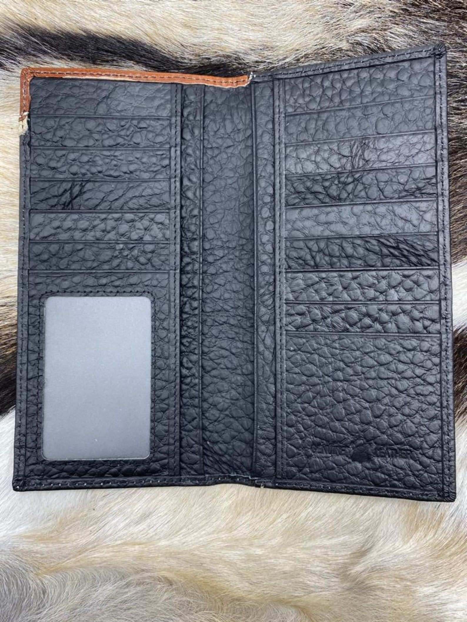 Western Cowboy Wallet Genuine Leather LONG HORN Bi-fold Long - Etsy