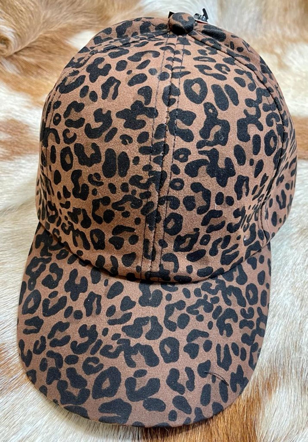 Leopard Print Baseball Cap - Etsy