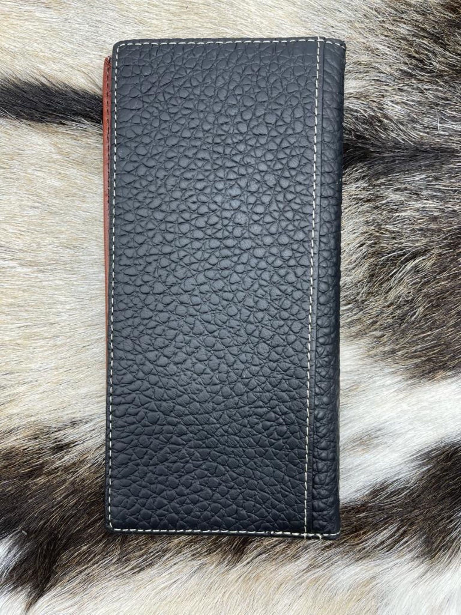 Western Cowboy Wallet Genuine Leather Bi-fold Long Wallet for | Etsy