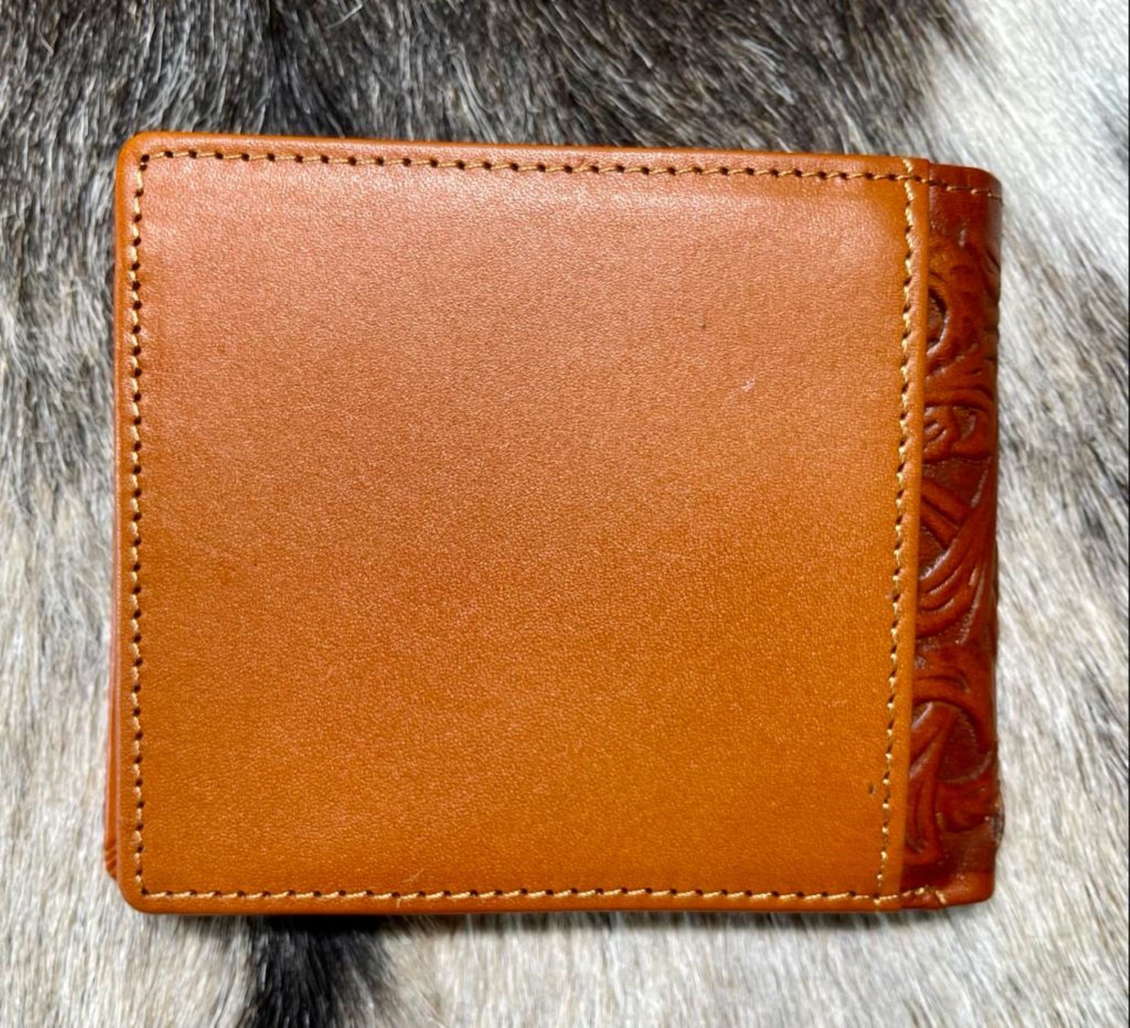 Western Cowboy Wallet Genuine Leather Bi-fold Short wallet for | Etsy