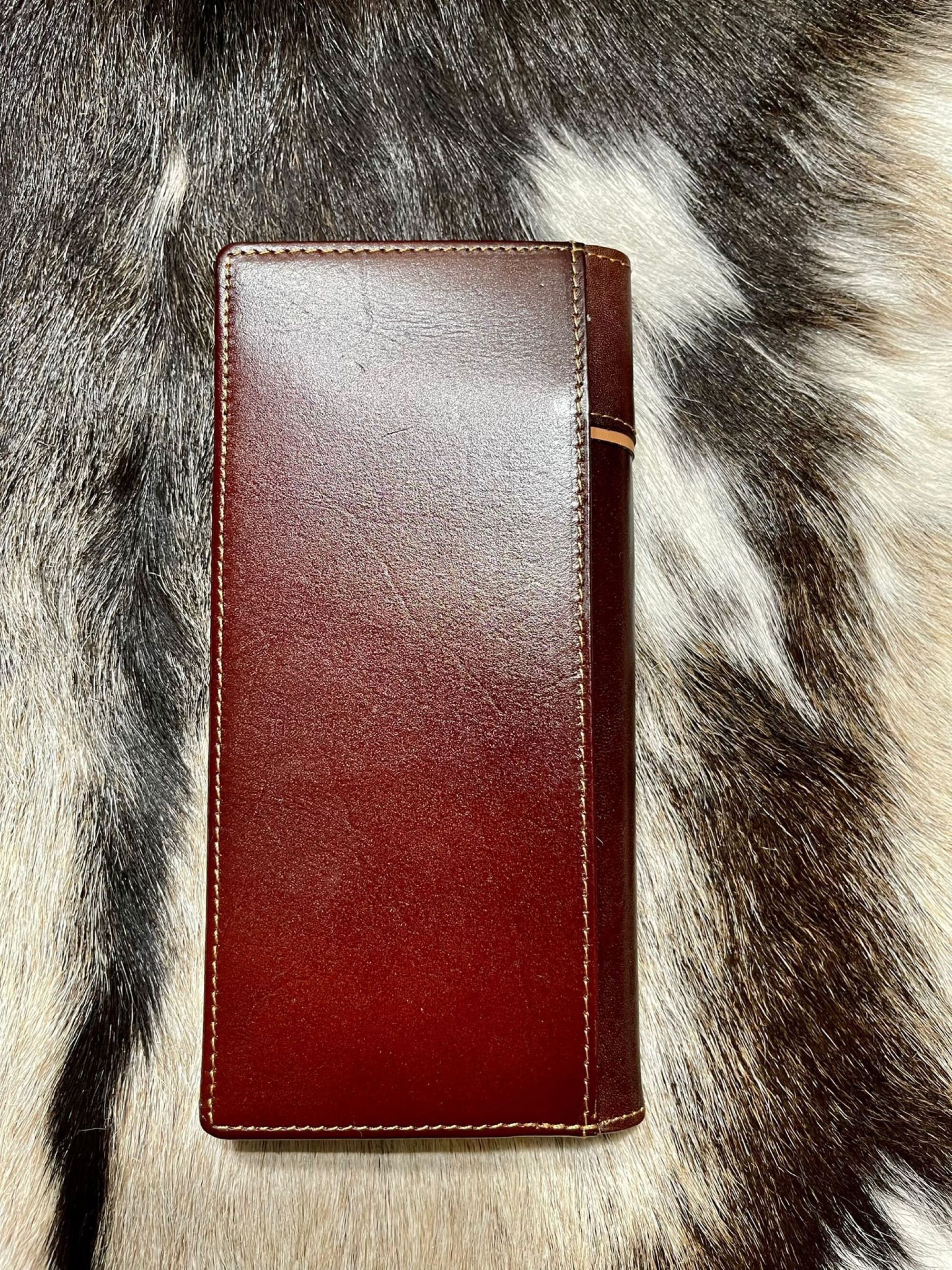 Western Cowboy Wallet Genuine Leather Bi-fold Long Wallet for | Etsy