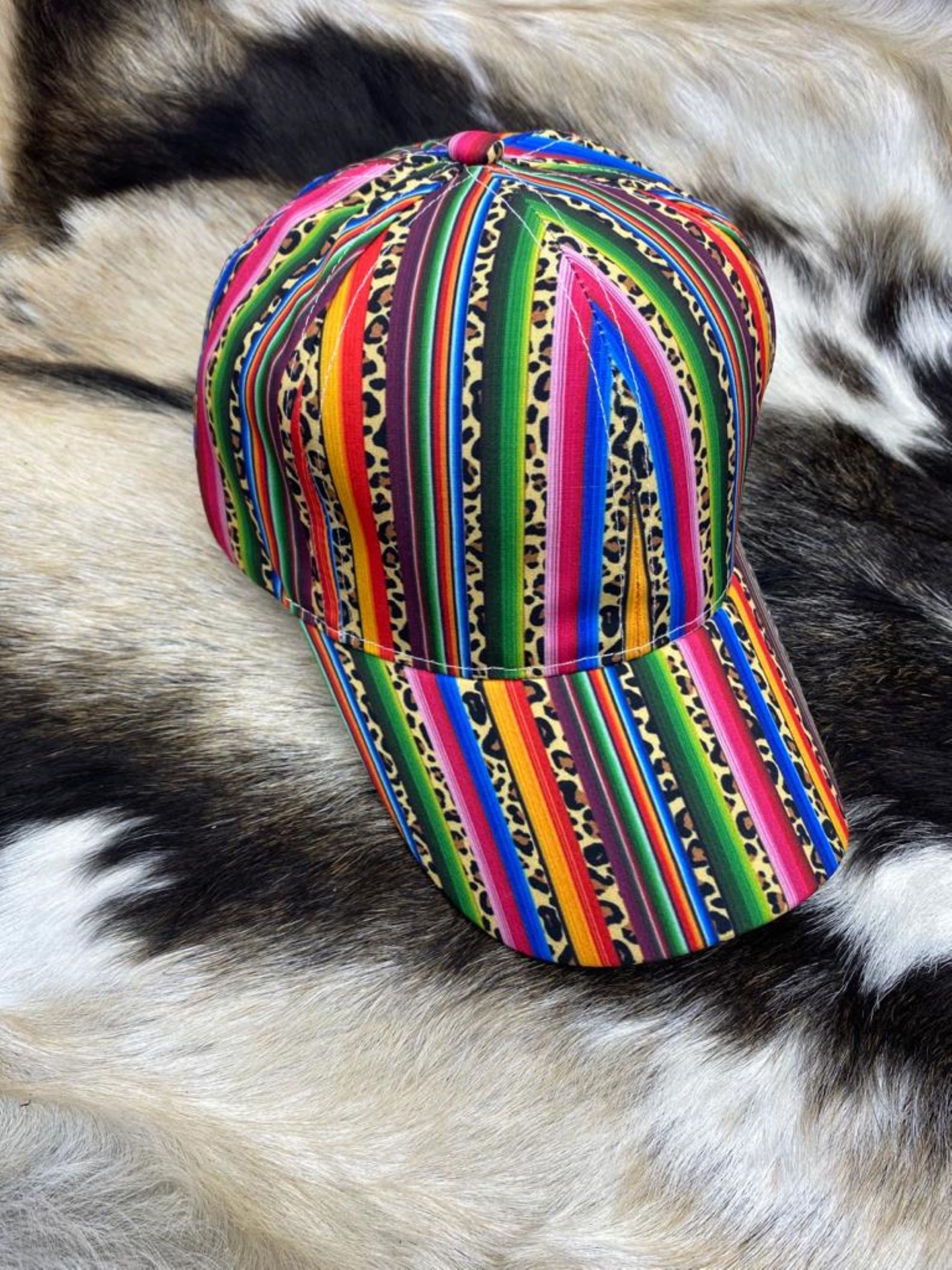 Serape and Leopard Print Baseball Cap. - Etsy