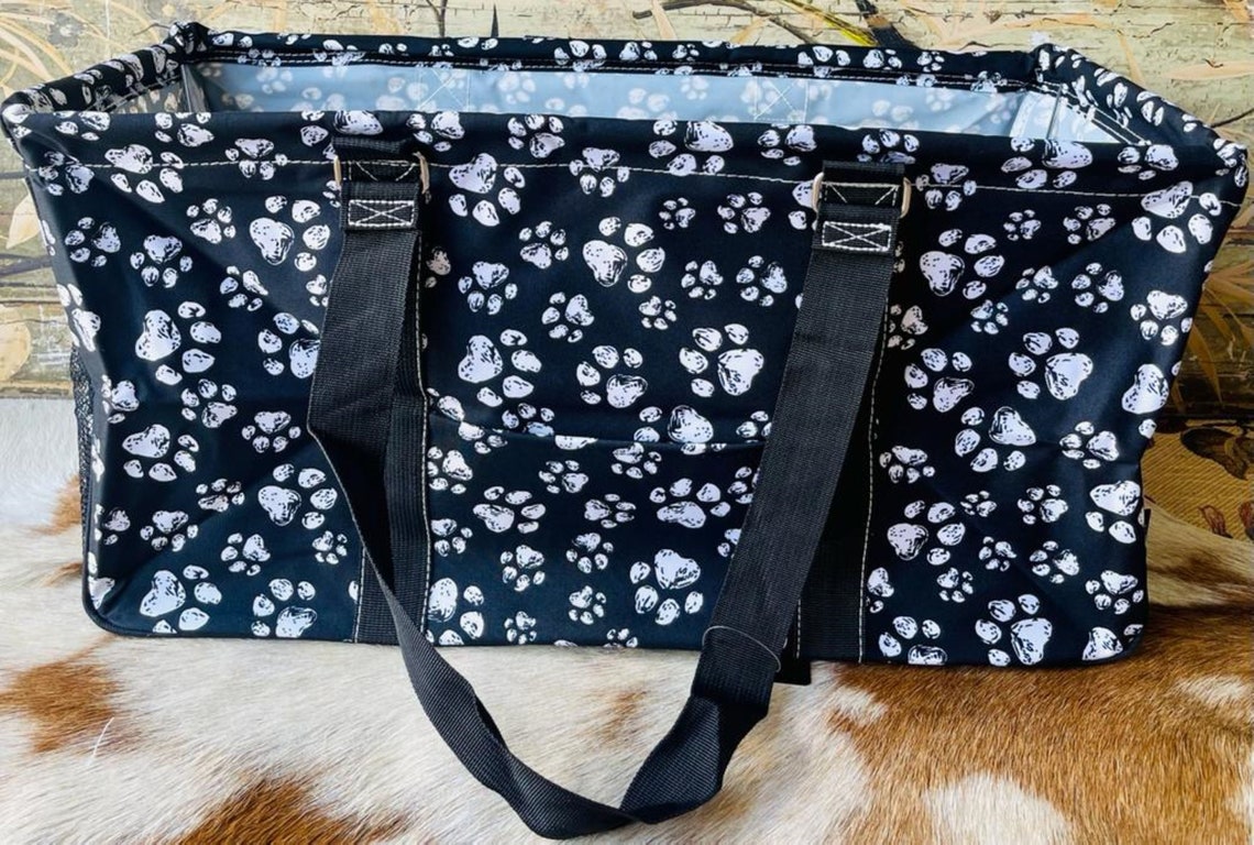 Paw Print With Large Collapsible Utility Bag or Tote Bag - Etsy
