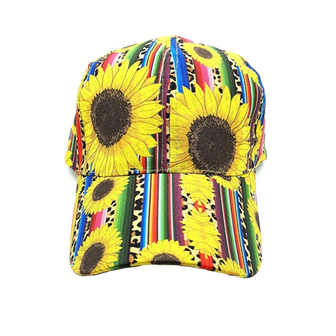 Serape and Sunflower Print Baseball Cap - Etsy