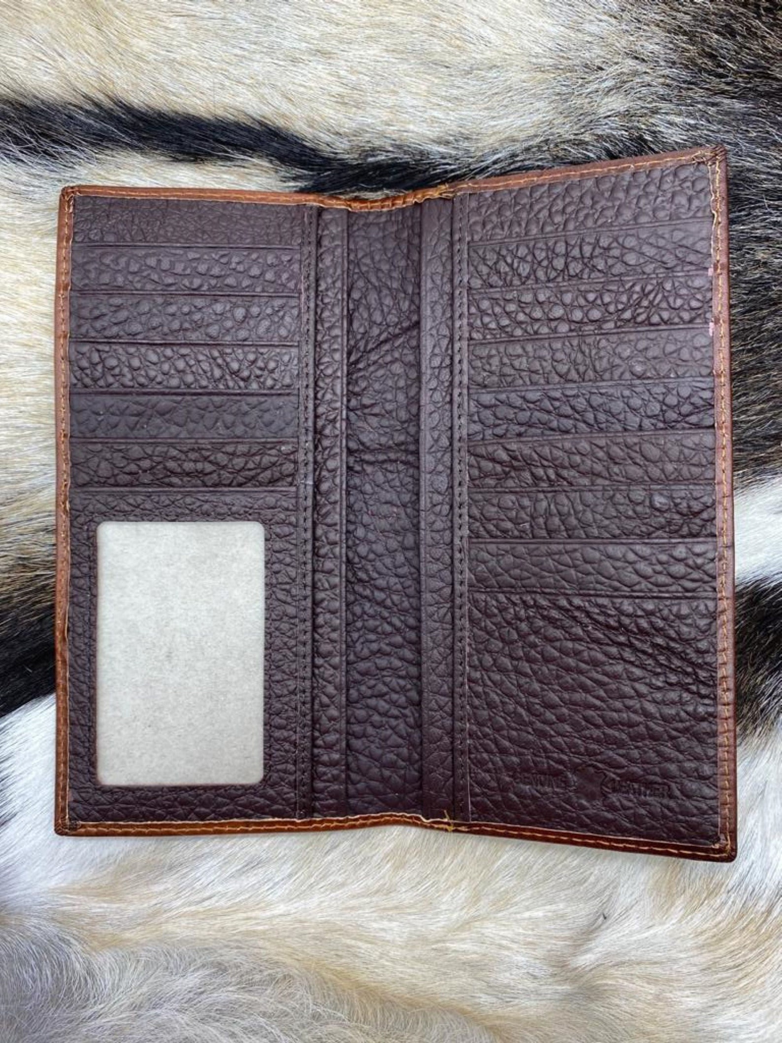 Western Cowboy Wallet Genuine Leather Bi-fold Long Wallet for | Etsy